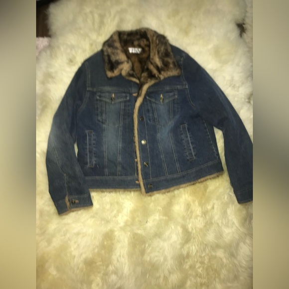 Marvin Richards | Jackets & Coats | Marvin Richards Pho Fur Jean Jacket ...